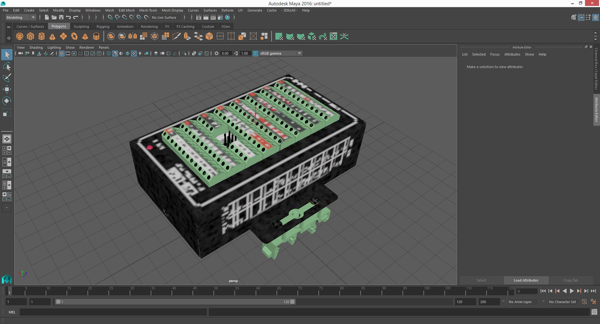 Mega Screw Terminal Block 3D Model - TurboSquid 1894100