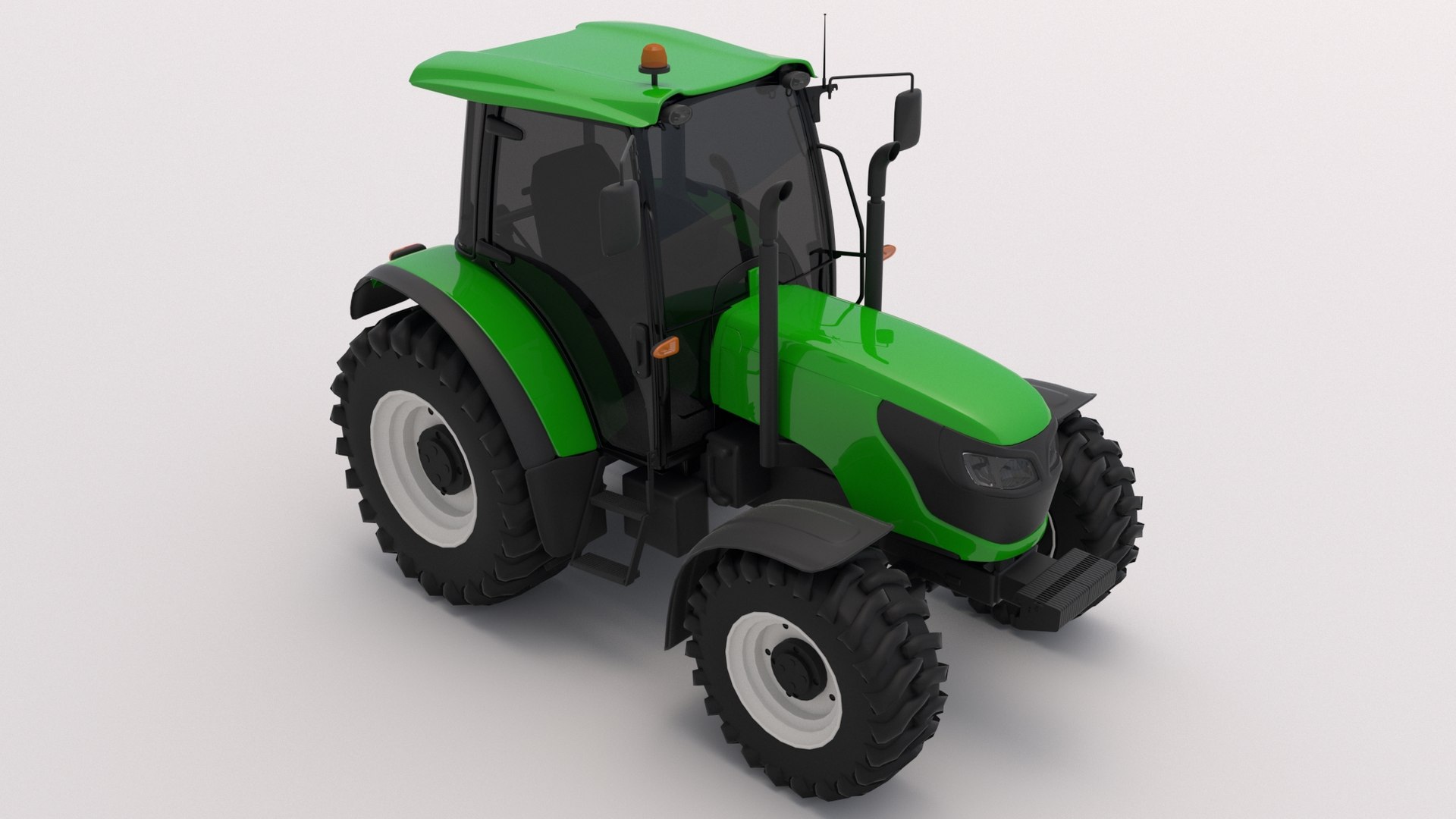 3D model tractor green - TurboSquid 1559601