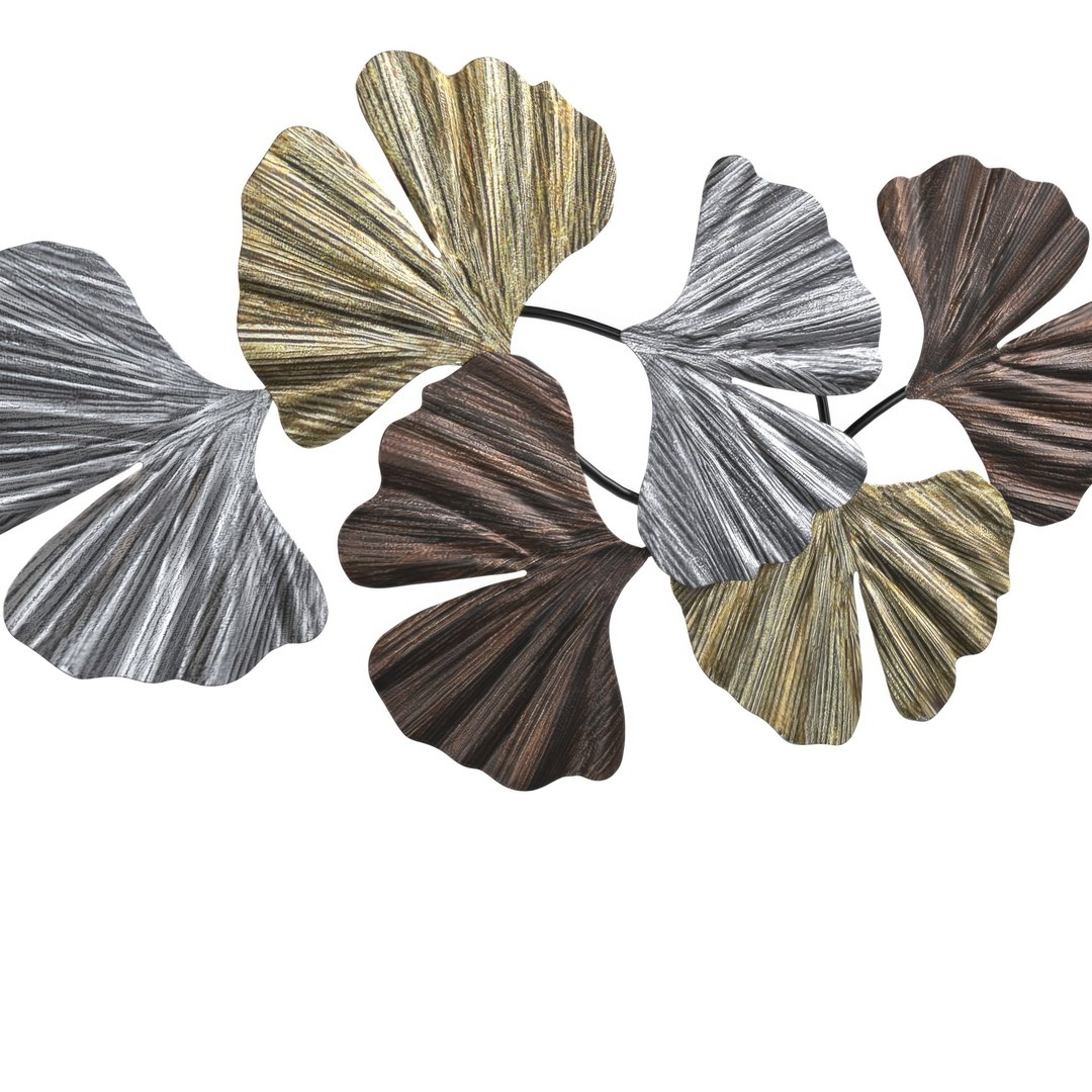 Metallic Leaves 41 Wide Metal Wall Art PBR Model - TurboSquid 2227684