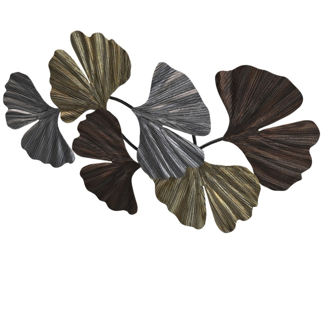 Metallic Leaves 41 Wide Metal Wall Art PBR Model - TurboSquid 2227684
