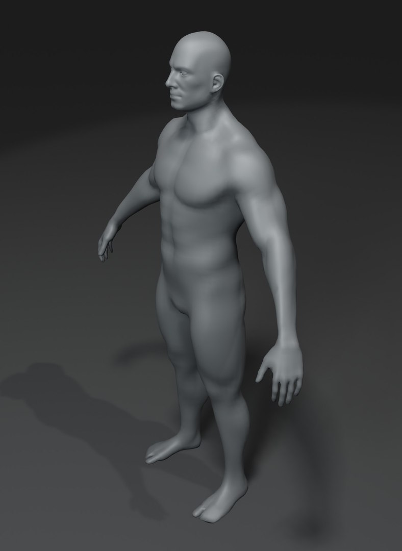 3D Base Mesh Male Model - TurboSquid 1678218
