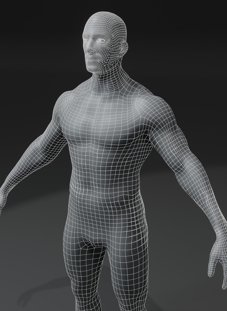 3D Base Mesh Male Model - TurboSquid 1678218