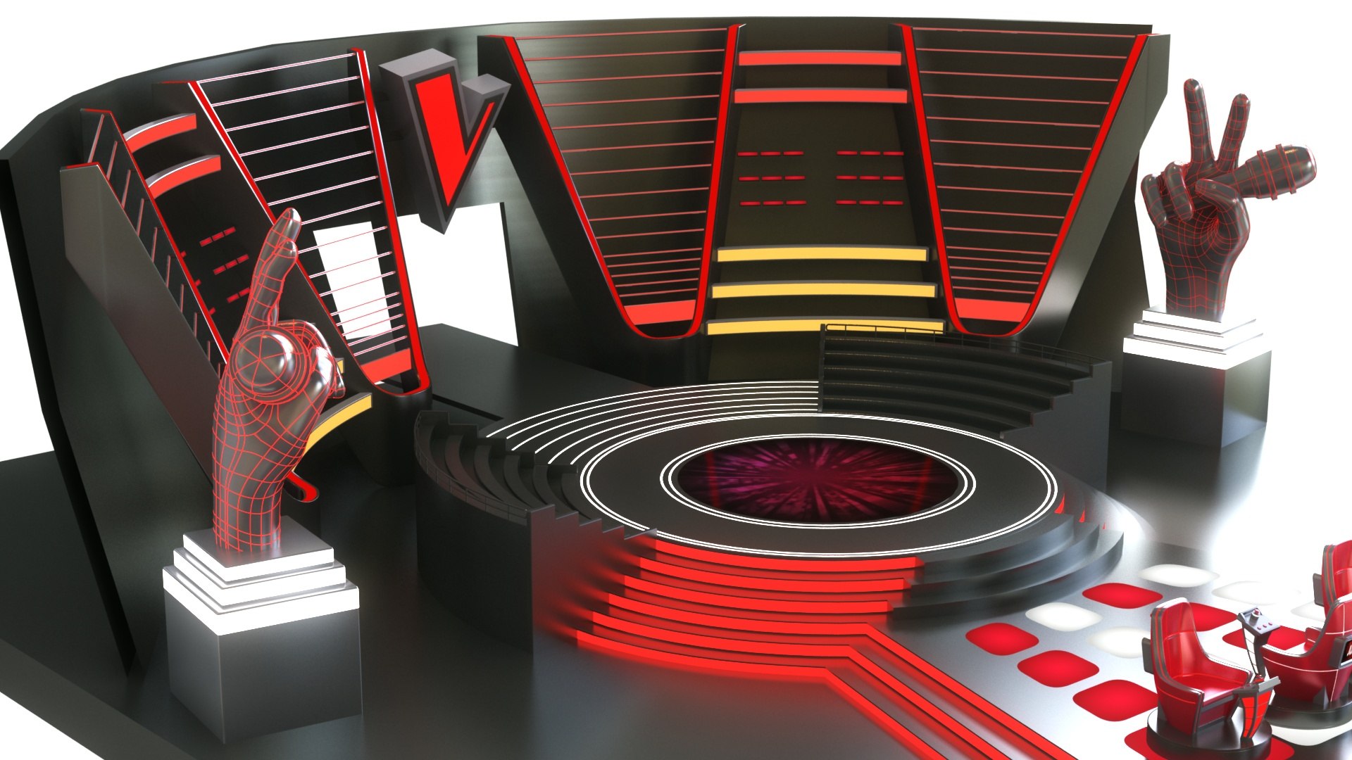 The Voice Stage Collection Model - TurboSquid 1717611