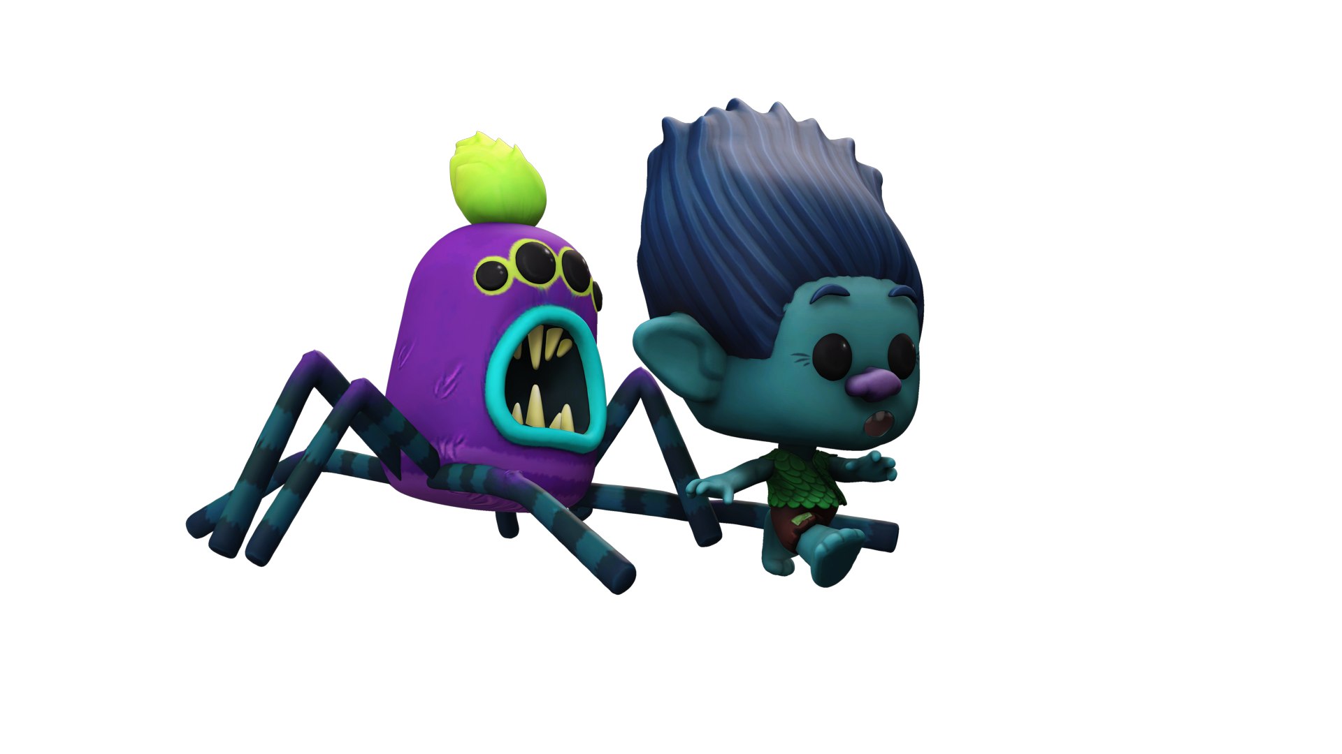 3D Chibi Troll Monster Scene Funko Style Printable STL Model ...