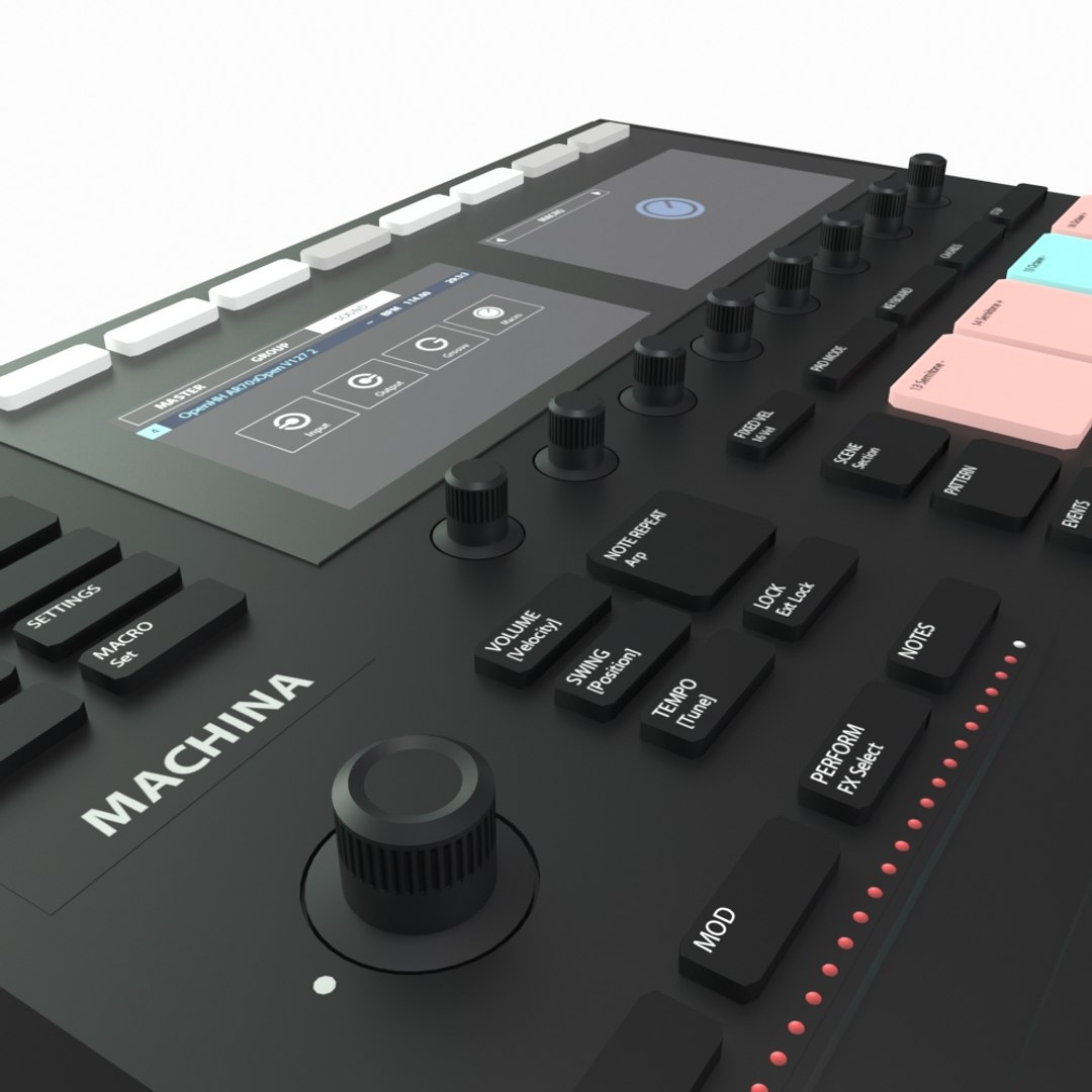 Drum Machine 3D Model - TurboSquid 1257271