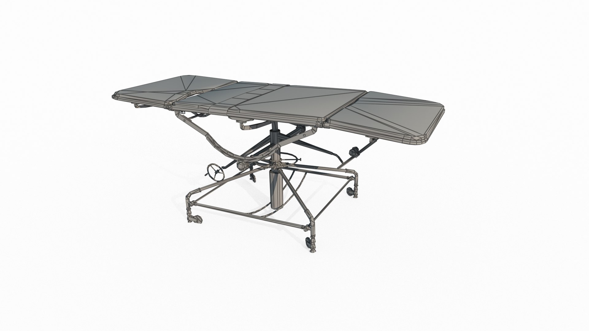 3D Old Style Emergency Table And Operating Table - TurboSquid 2264896