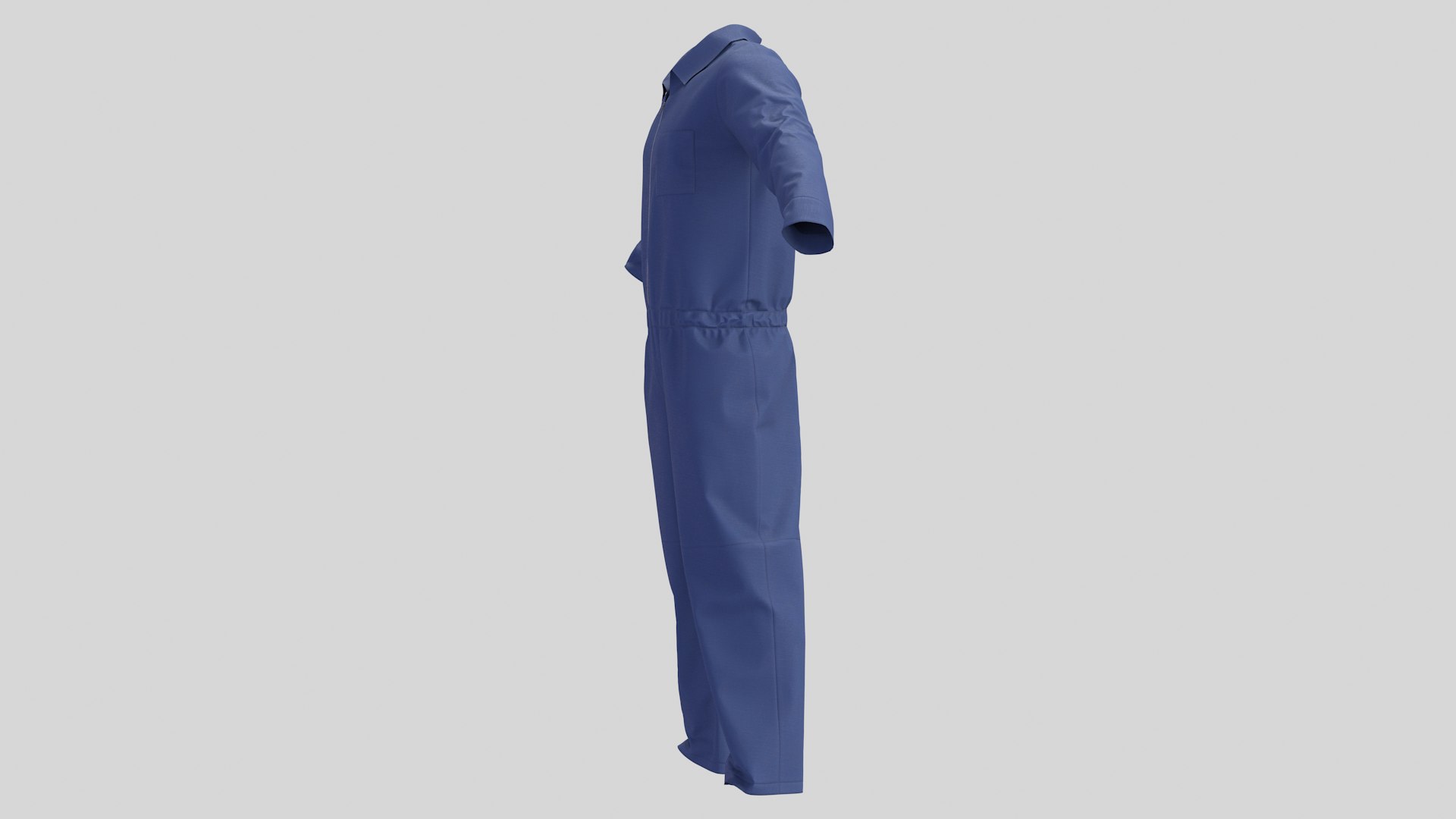 3D Blue Prison Overalls - TurboSquid 2045145