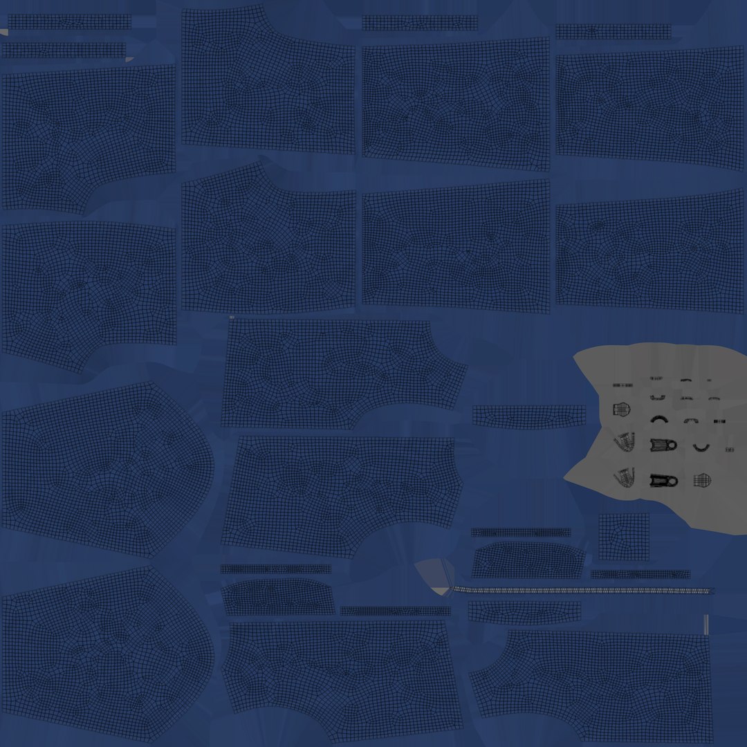 3D Blue Prison Overalls - TurboSquid 2045145