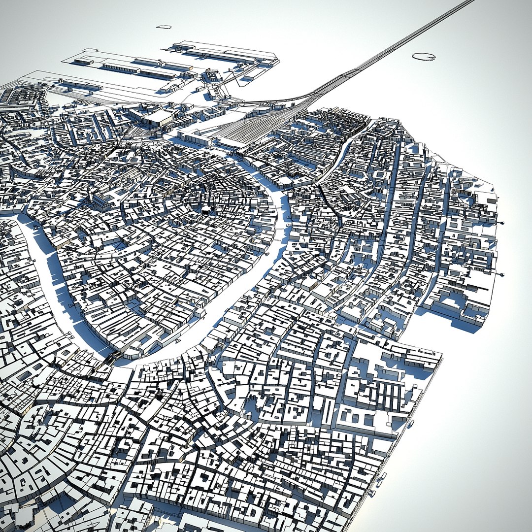 Venice skyline 3D model - TurboSquid 1421882