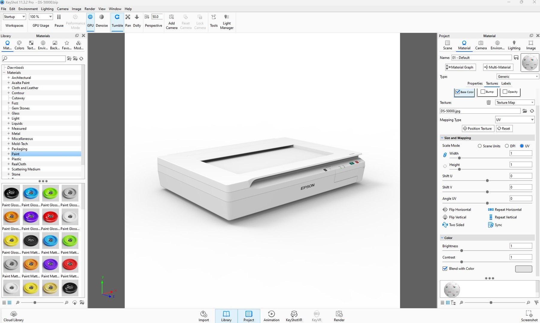 3D Model Epson WorkForce DS-50000 Color Document Scanner - TurboSquid ...