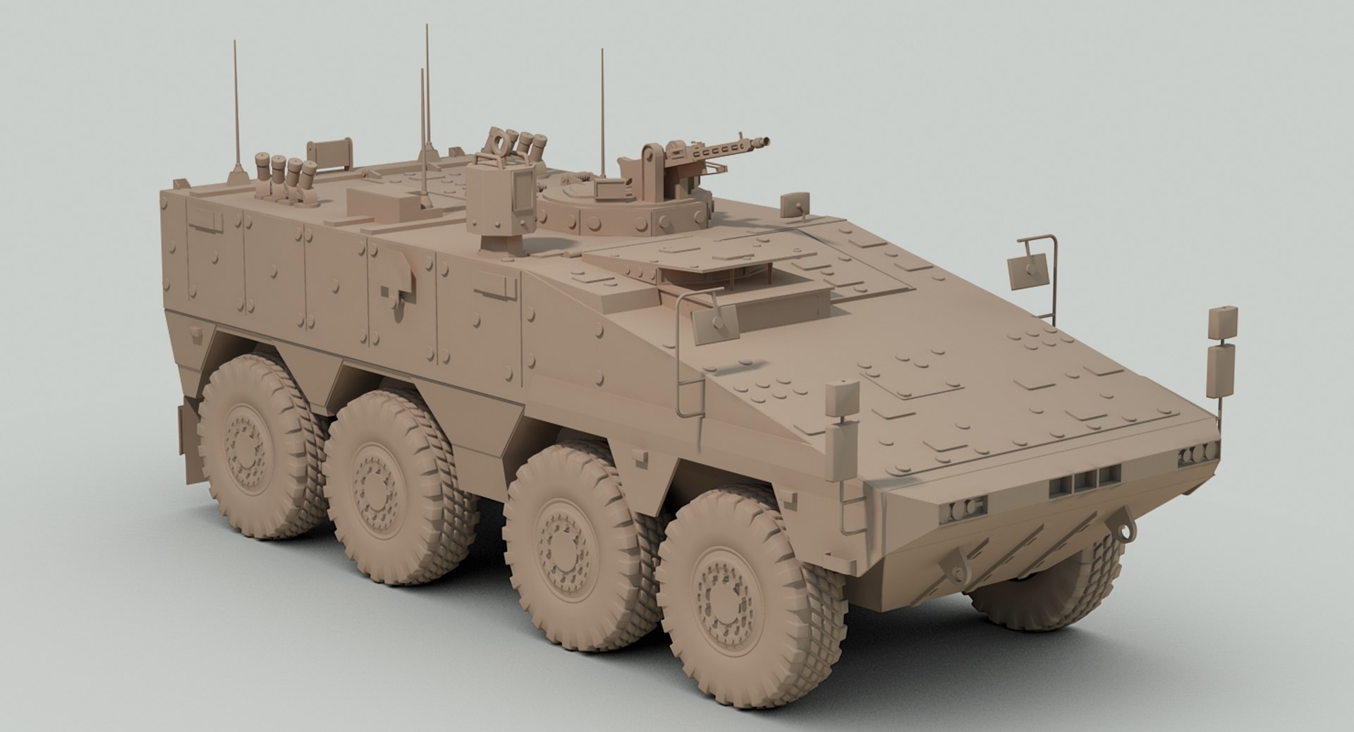 Modern Boxer Mrav Military Vehicle 3d Max