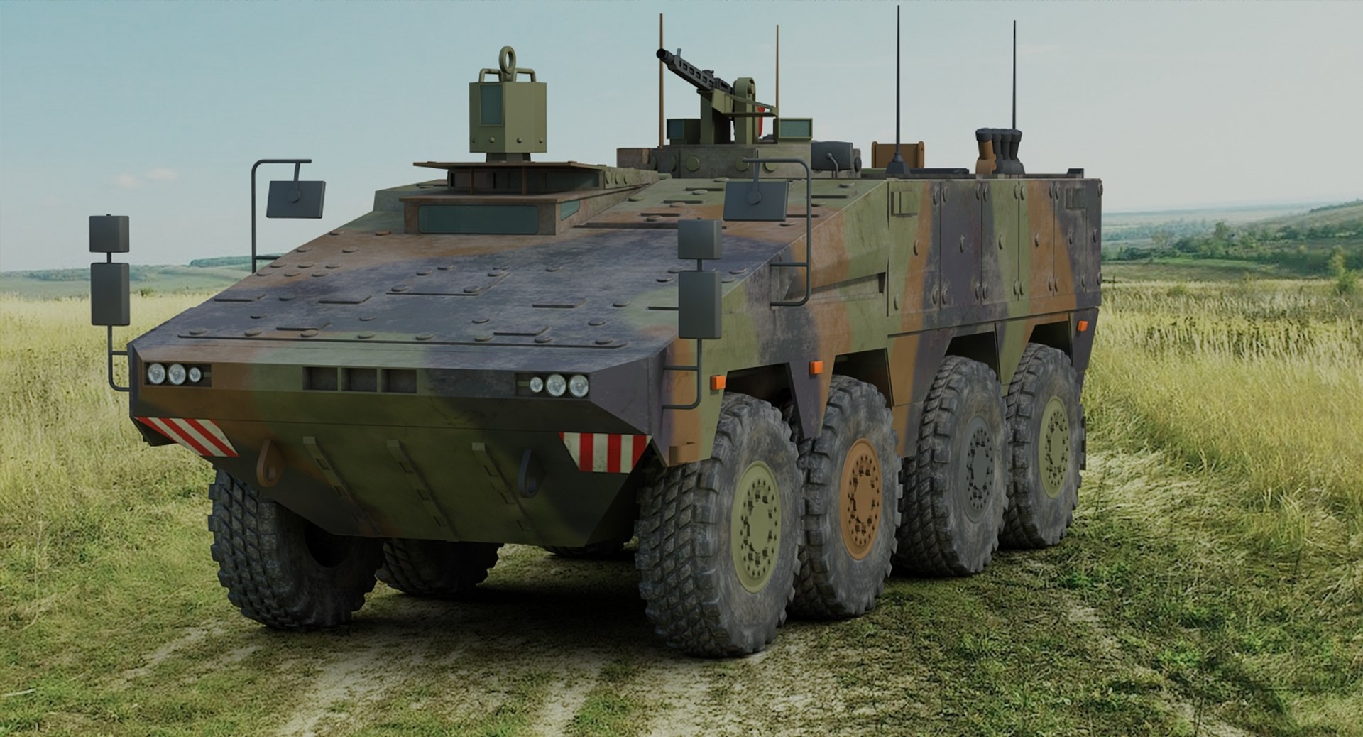 Modern Boxer Mrav Military Vehicle 3d Max