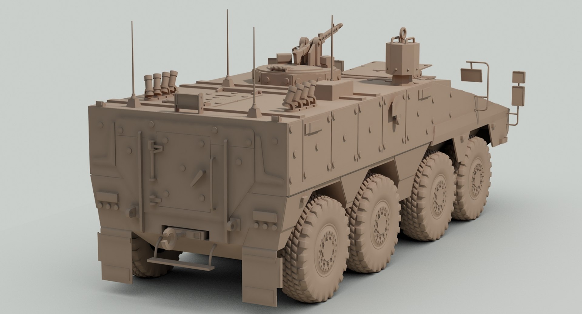 Modern Boxer Mrav Military Vehicle 3d Max