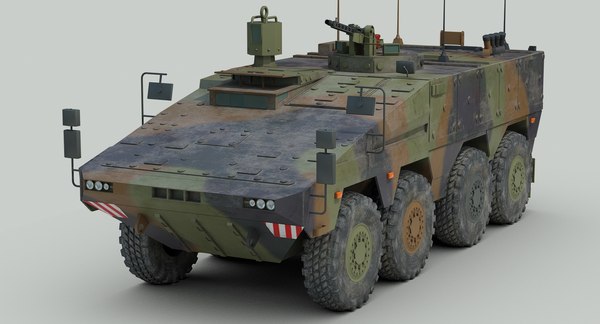 modern boxer mrav military vehicle 3d max