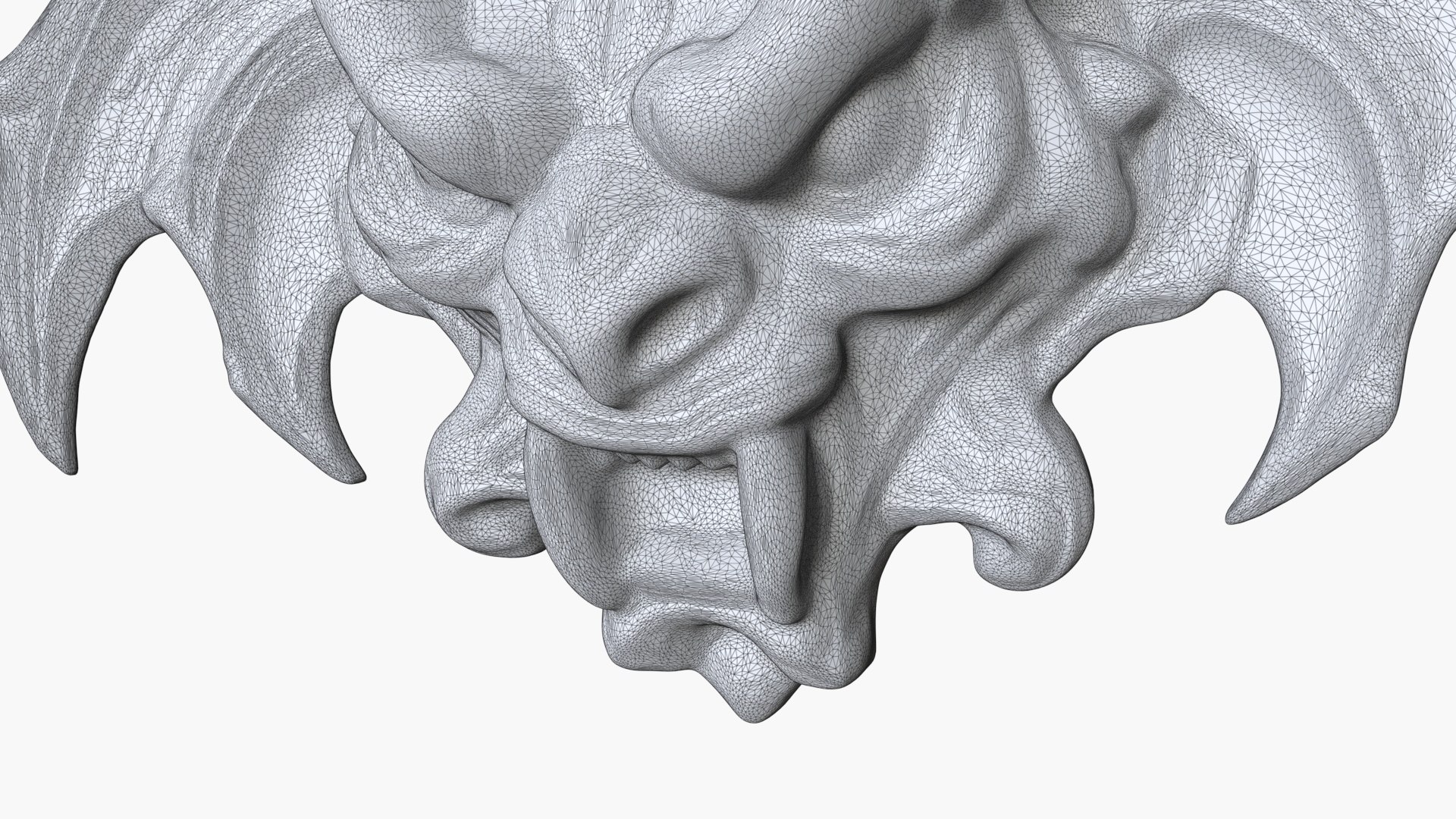 3D Gargoyle Head Relief 6 - TurboSquid 2289749