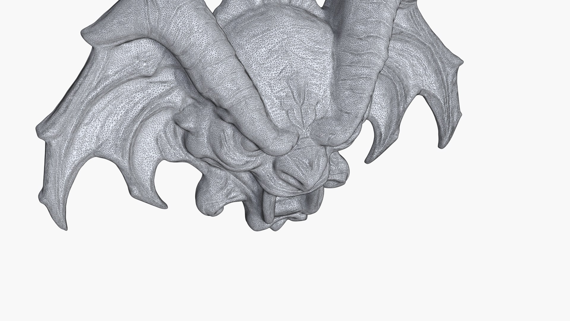 3D Gargoyle Head Relief 6 - TurboSquid 2289749