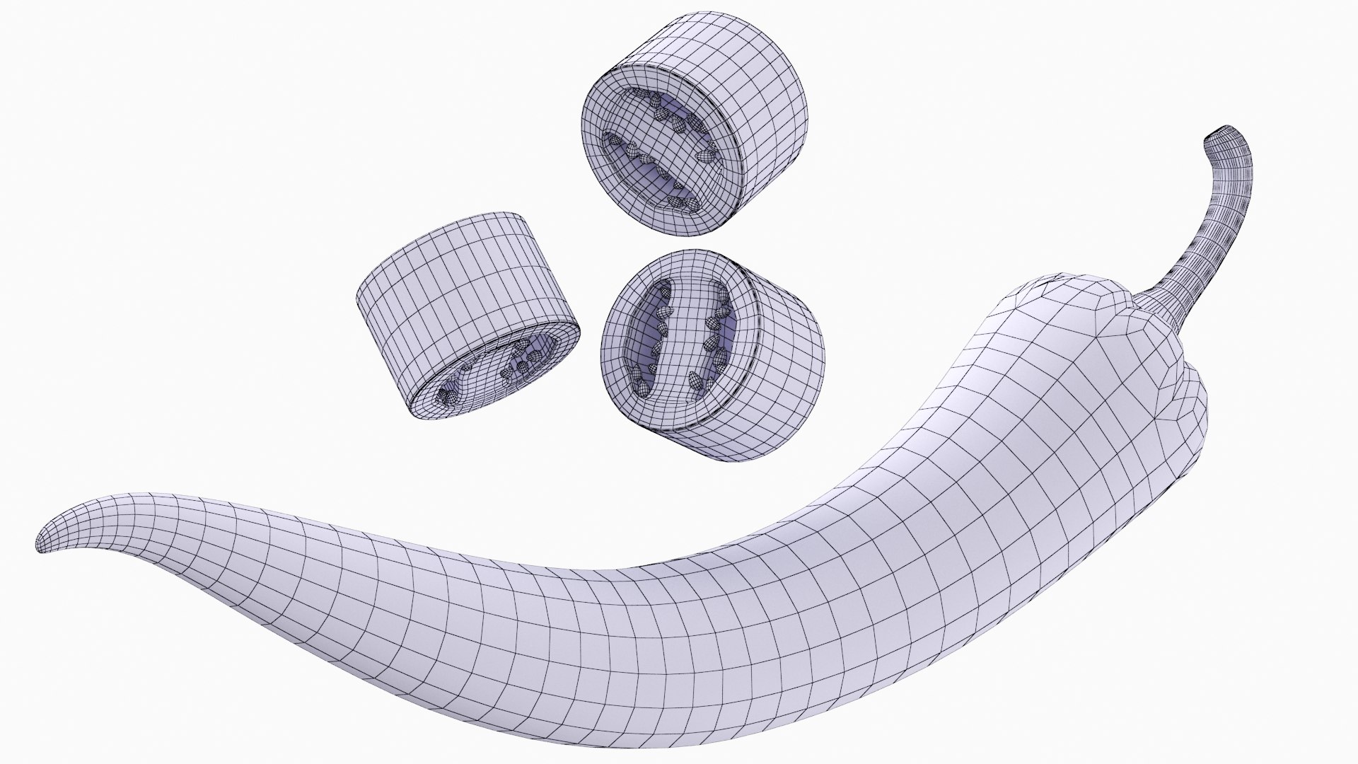 3D Red Chili Pepper Model - TurboSquid 2251627