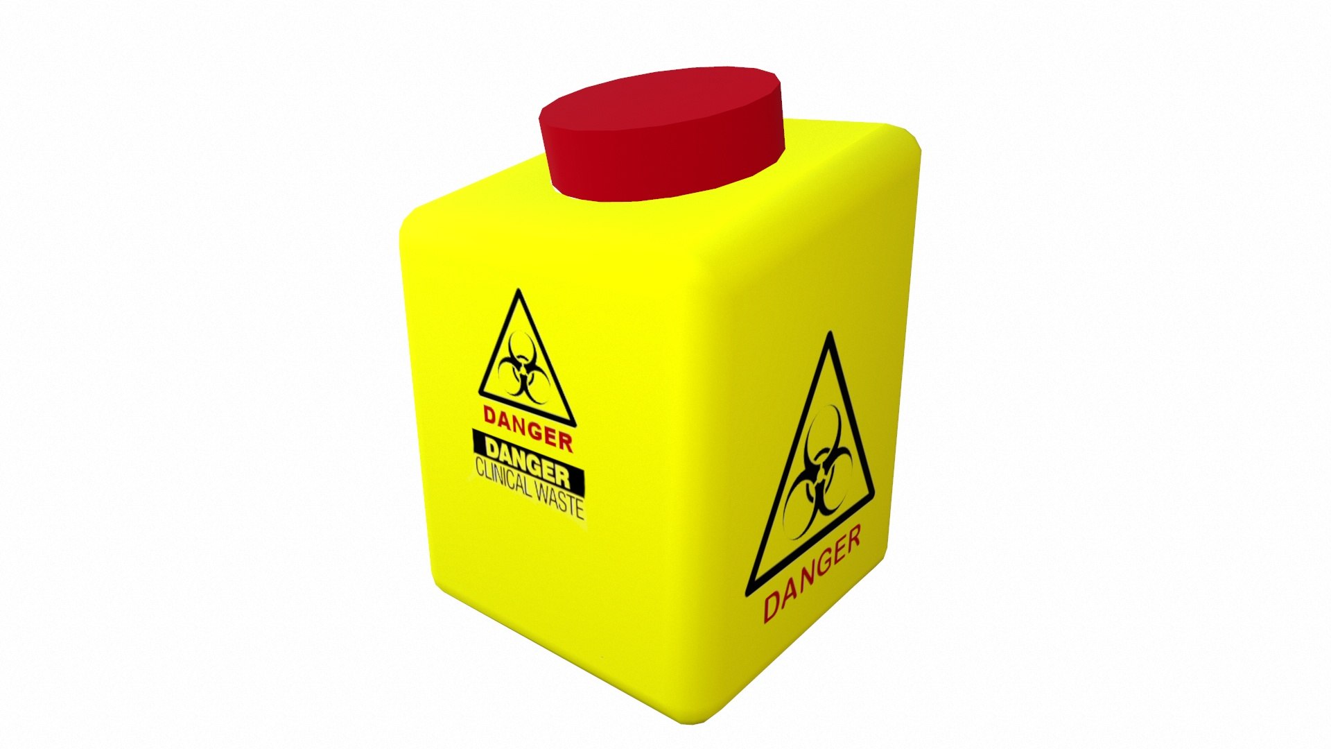 CLINICAL WASTE Container 3D Model - TurboSquid 2331788