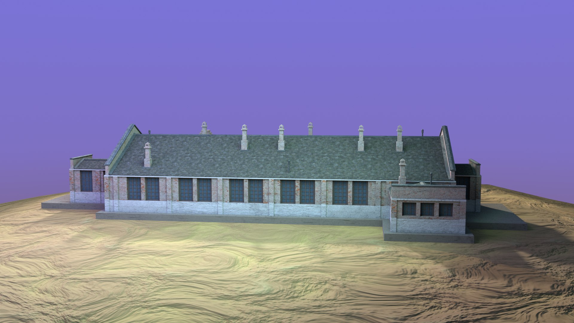 Repair Factory Industrial Building 3D Model - TurboSquid 1751792