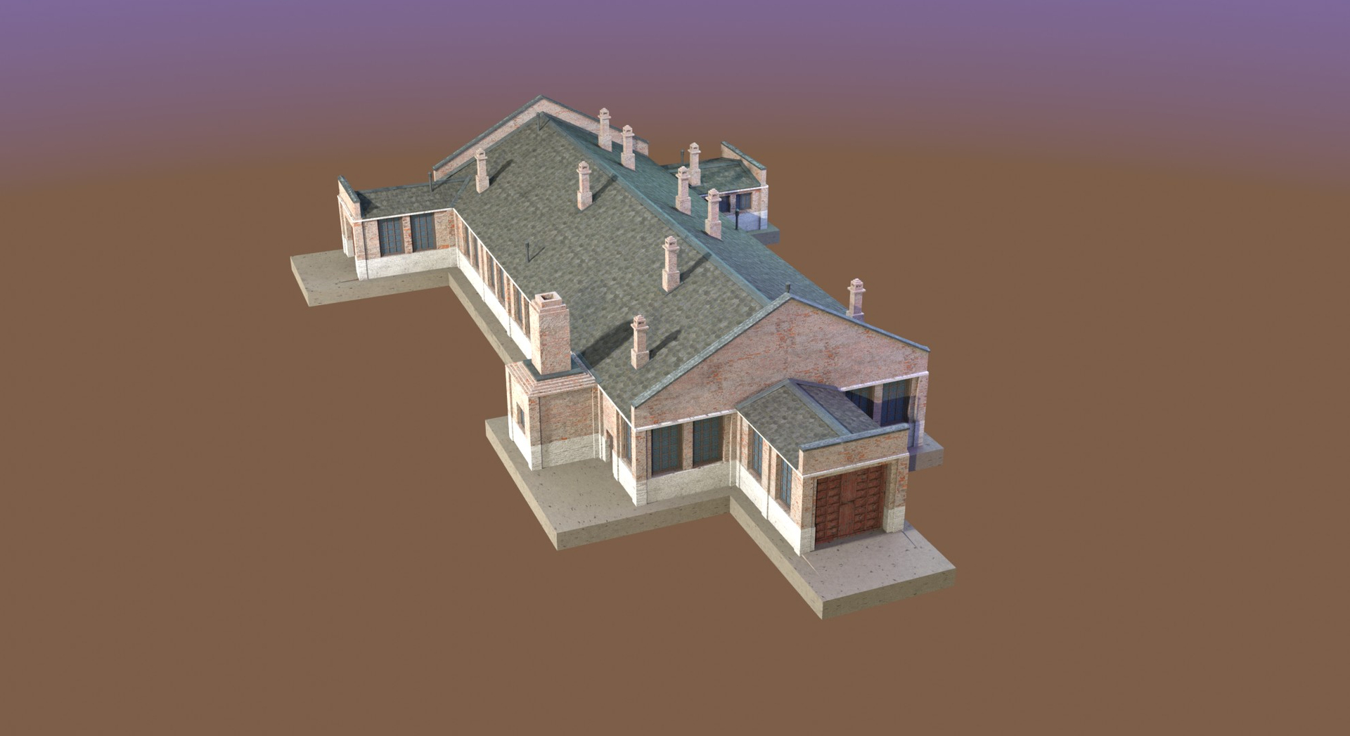 Repair Factory Industrial Building 3D Model - TurboSquid 1751792