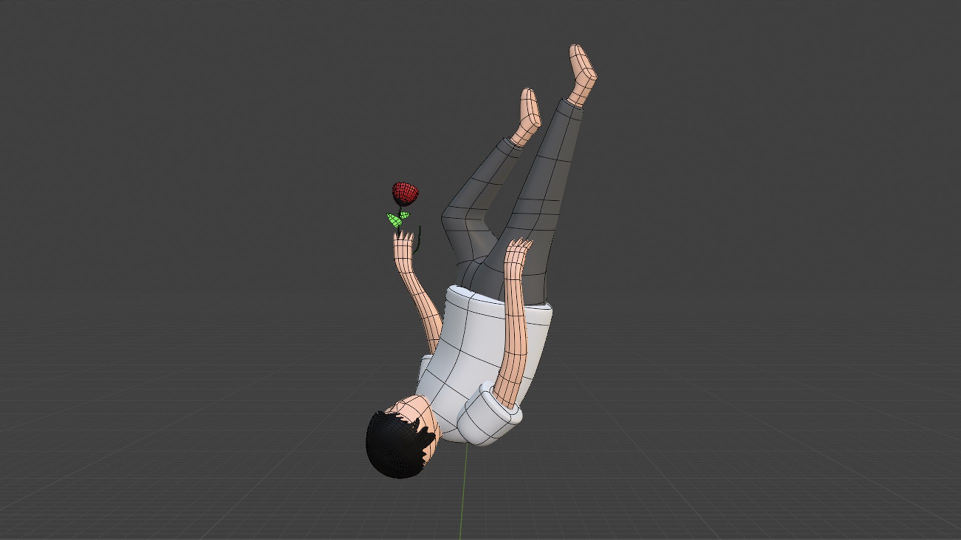 3D Man Falling Down Illustation - TurboSquid 2230598