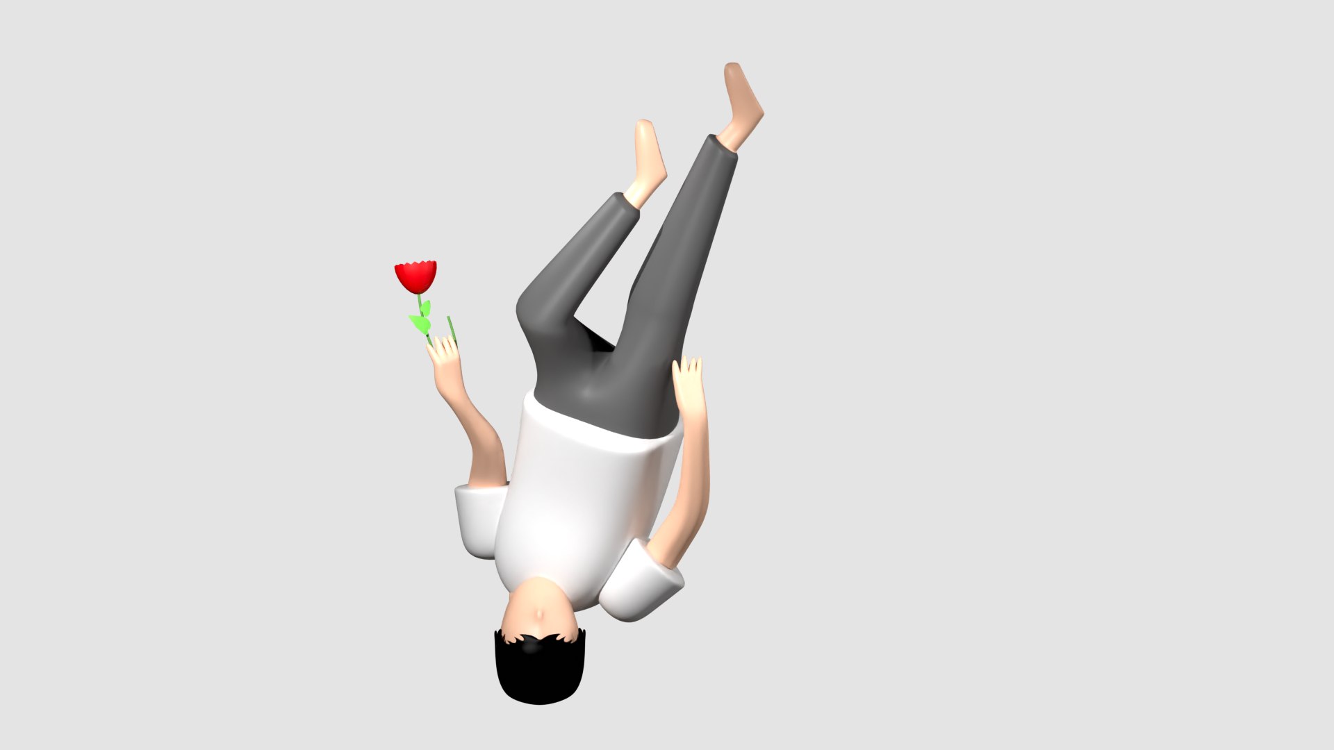 3D Man Falling Down Illustation - TurboSquid 2230598