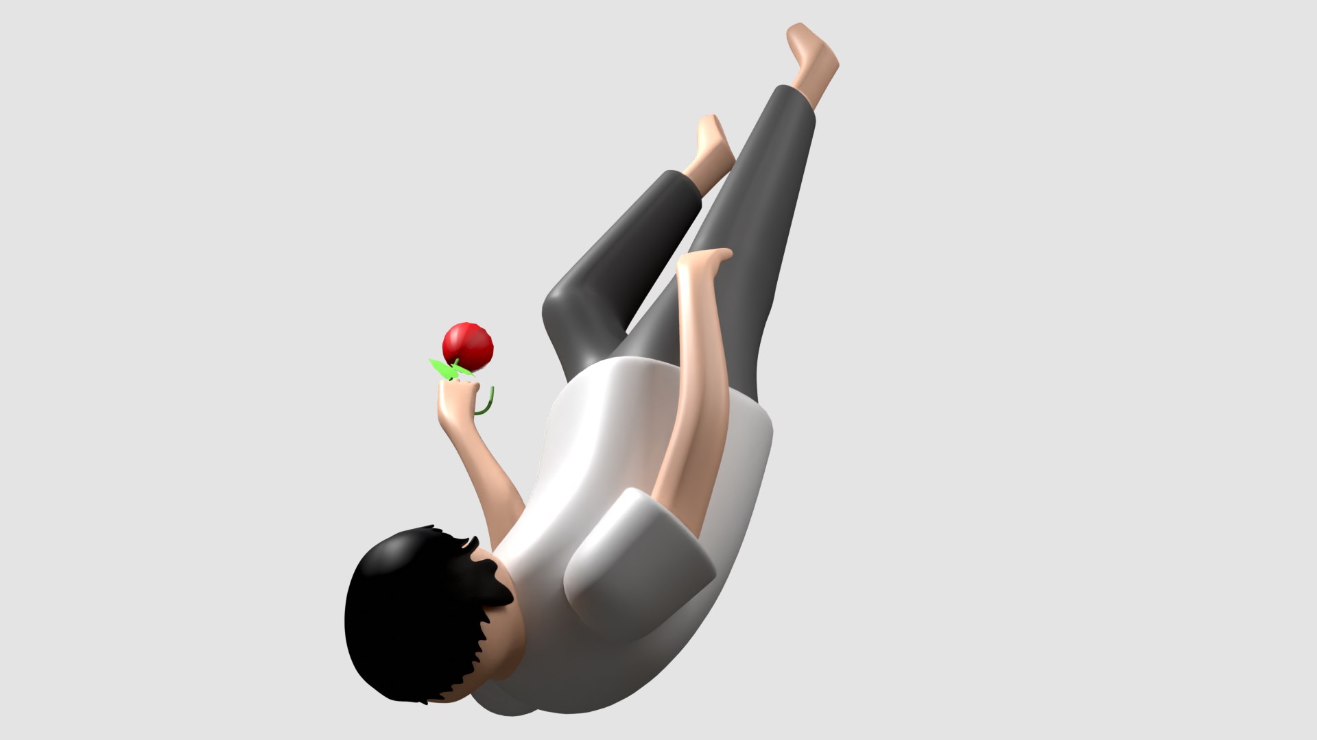 3D Man Falling Down Illustation - TurboSquid 2230598