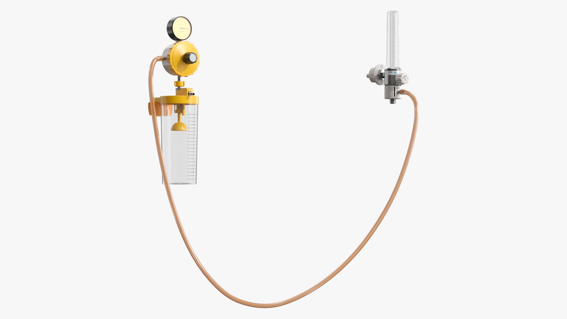 3D Hospital Vacuum Aspiration System Wall-Mounted - TurboSquid 2406482