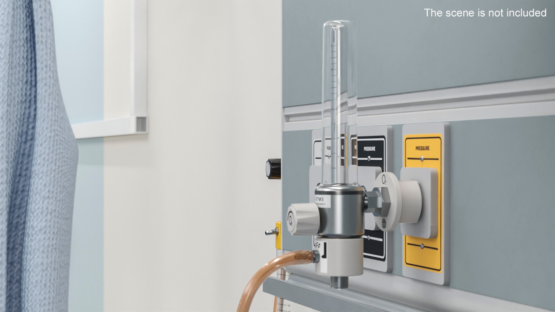 3D Hospital Vacuum Aspiration System Wall-Mounted - TurboSquid 2406482