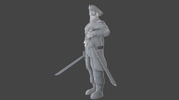 Captain pirate character 3D model - TurboSquid 1694424