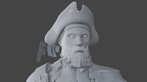 Captain pirate character 3D model - TurboSquid 1694424
