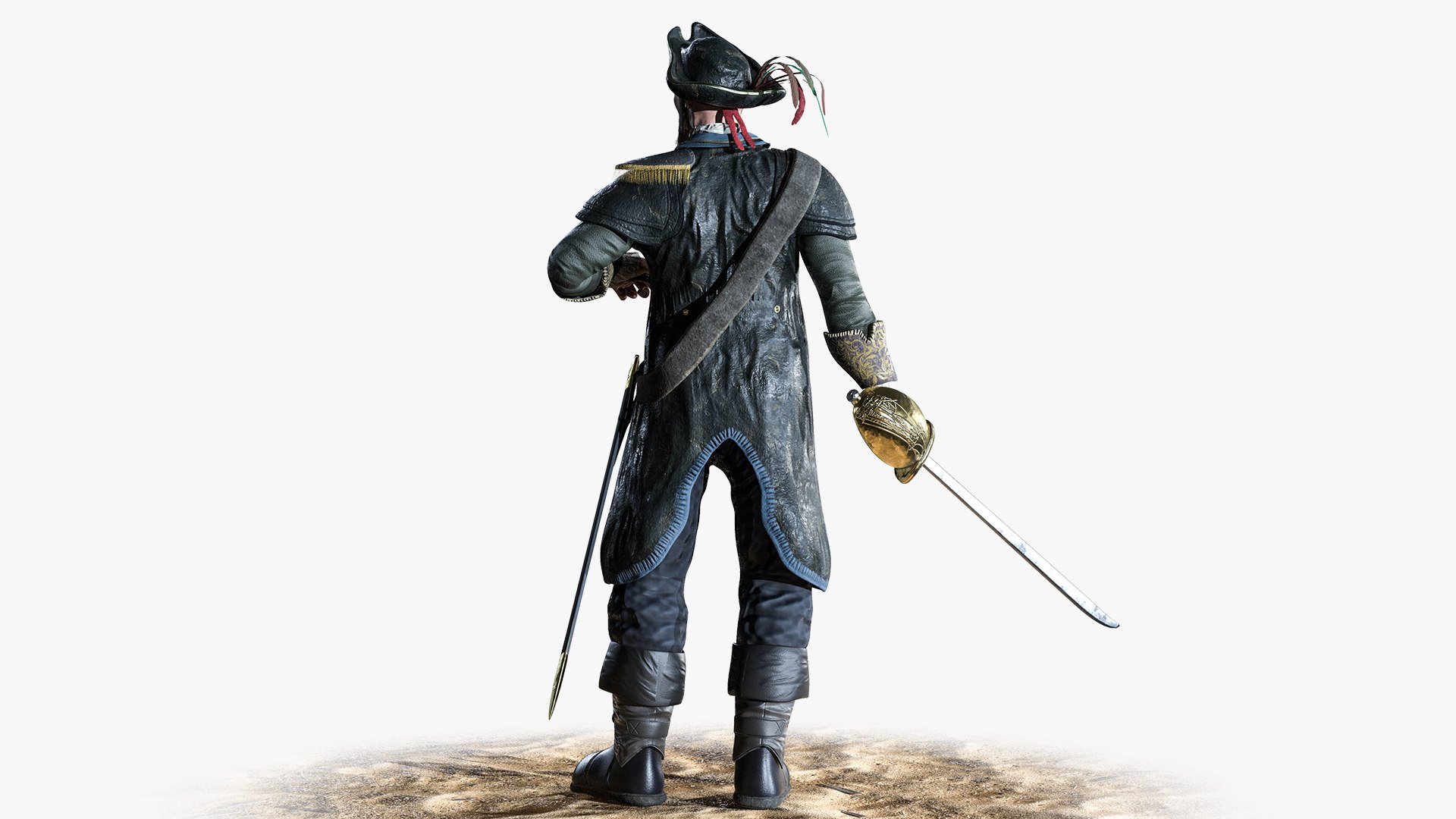 Captain pirate character 3D model - TurboSquid 1694424