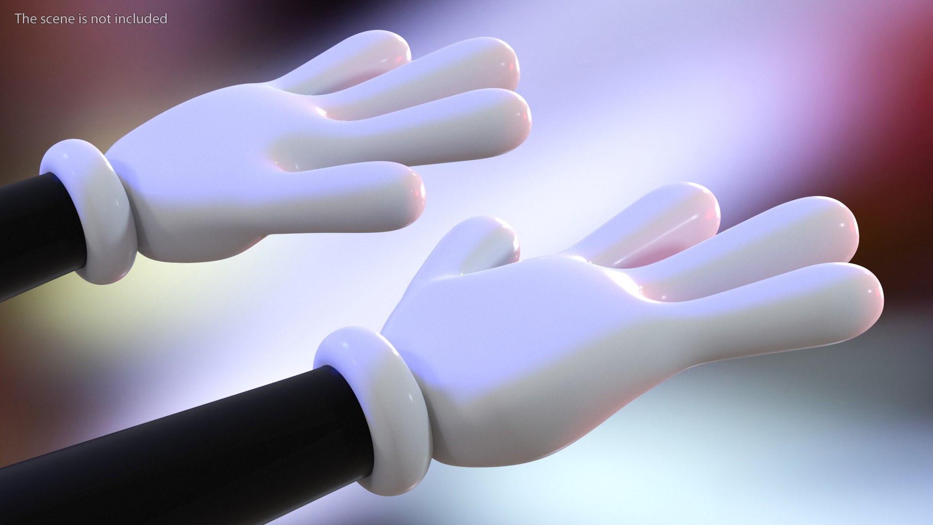 Cartoon Hands in Gloves Rigged 3D model - TurboSquid 1982309