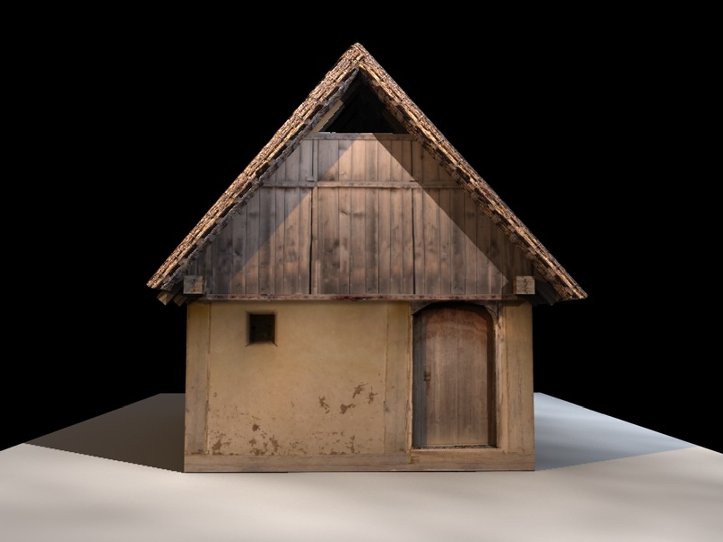Medieval Wooden House 3d Model