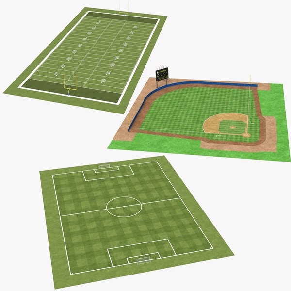 3d football field model