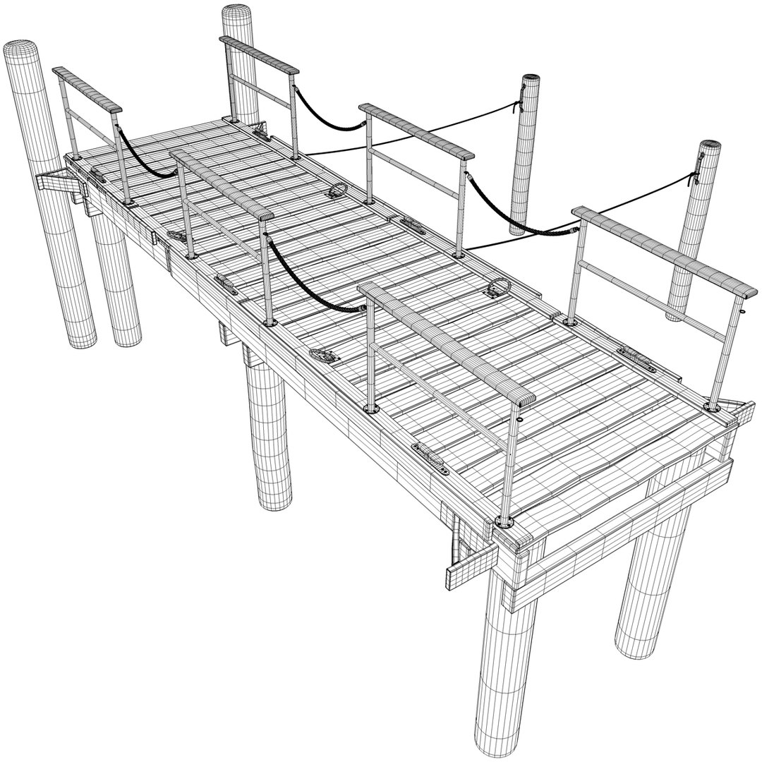 3dsmax modeled pier module