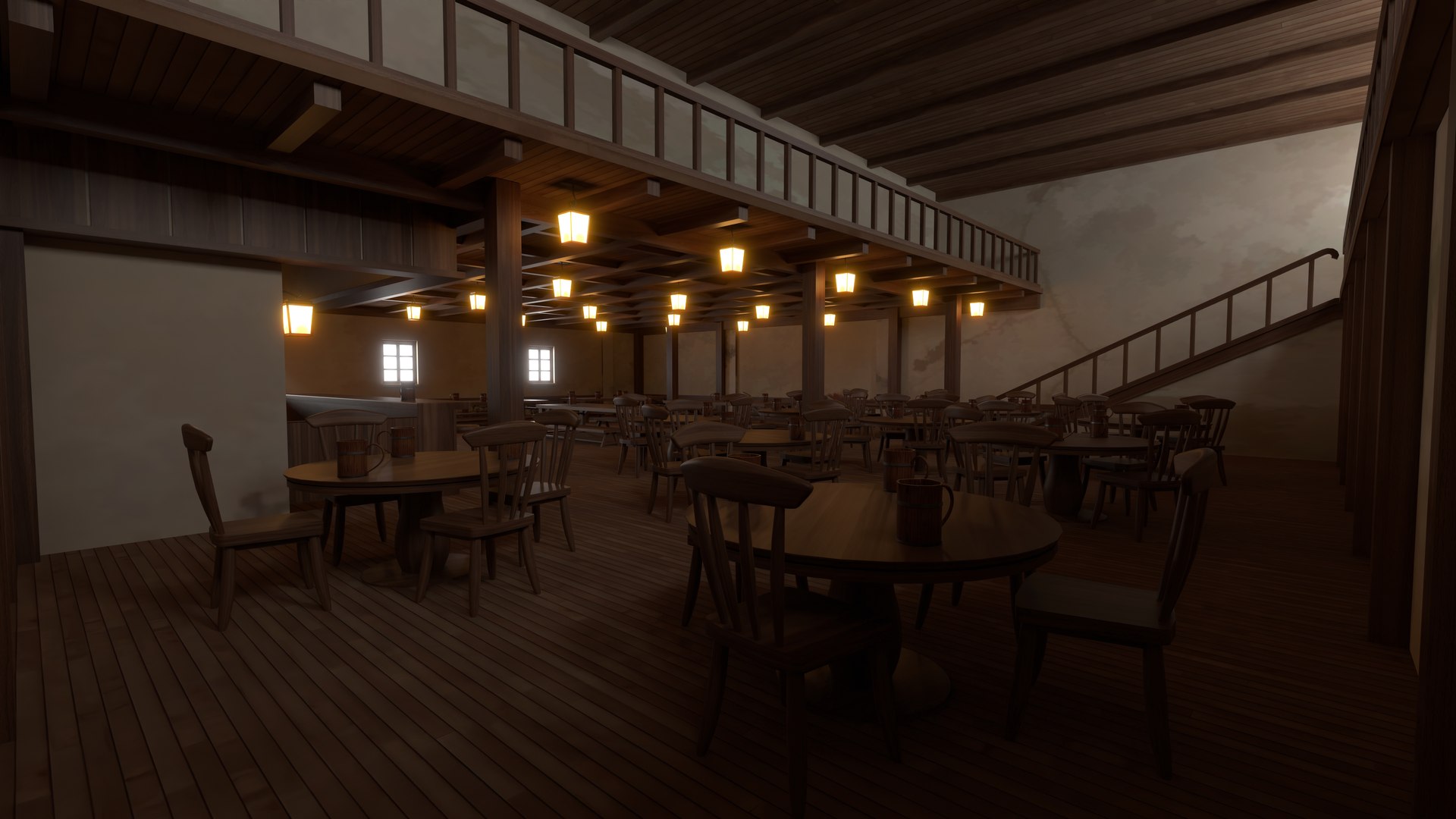 3D Model Toon Bar Medieval - TurboSquid 1891726