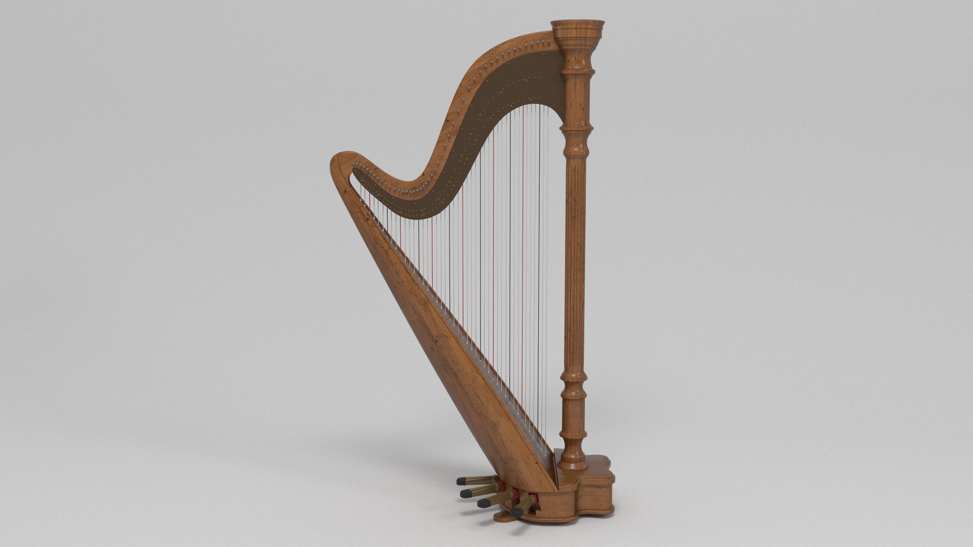 Harp Instrument 3D Model - TurboSquid 1684131
