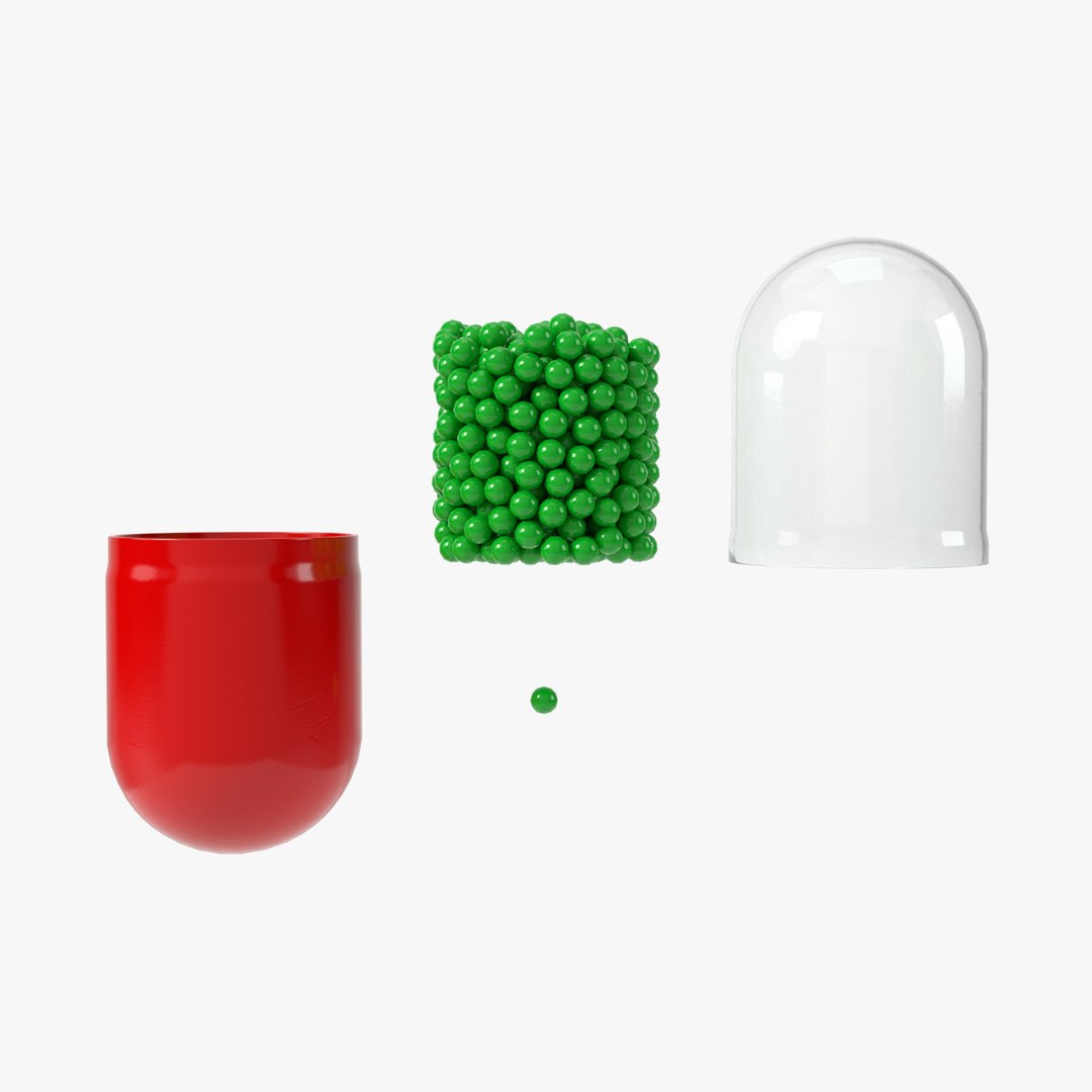 3D Capsule pill with 4K PBR tex and color variations - TurboSquid 1715665