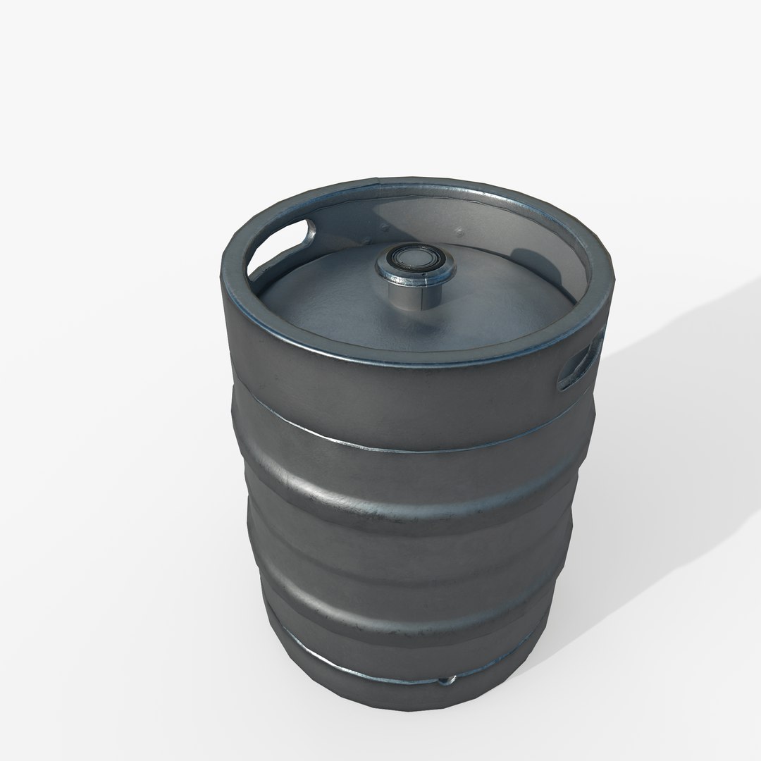 3D Beer Barrel - TurboSquid 2085157