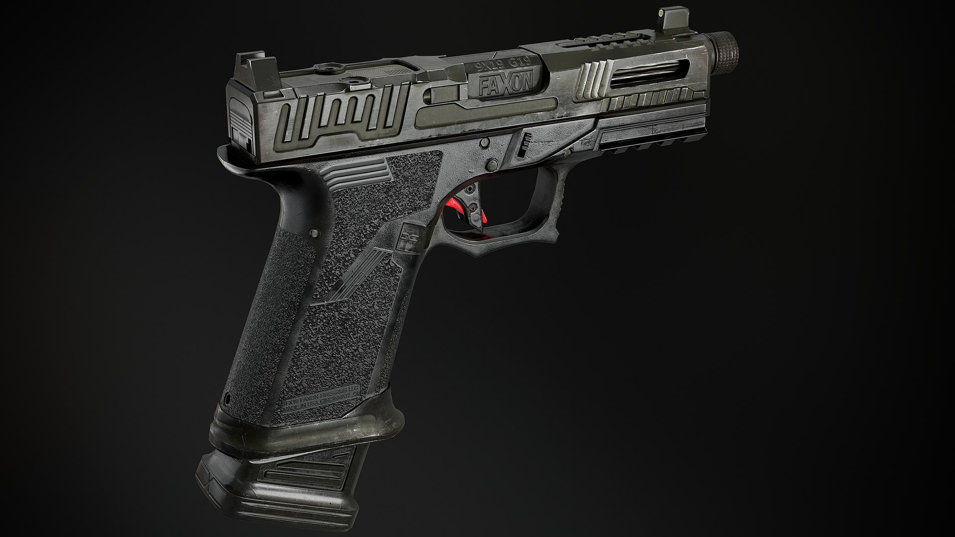 3D Faxon Fx-19 Hellfire - TurboSquid 1579726