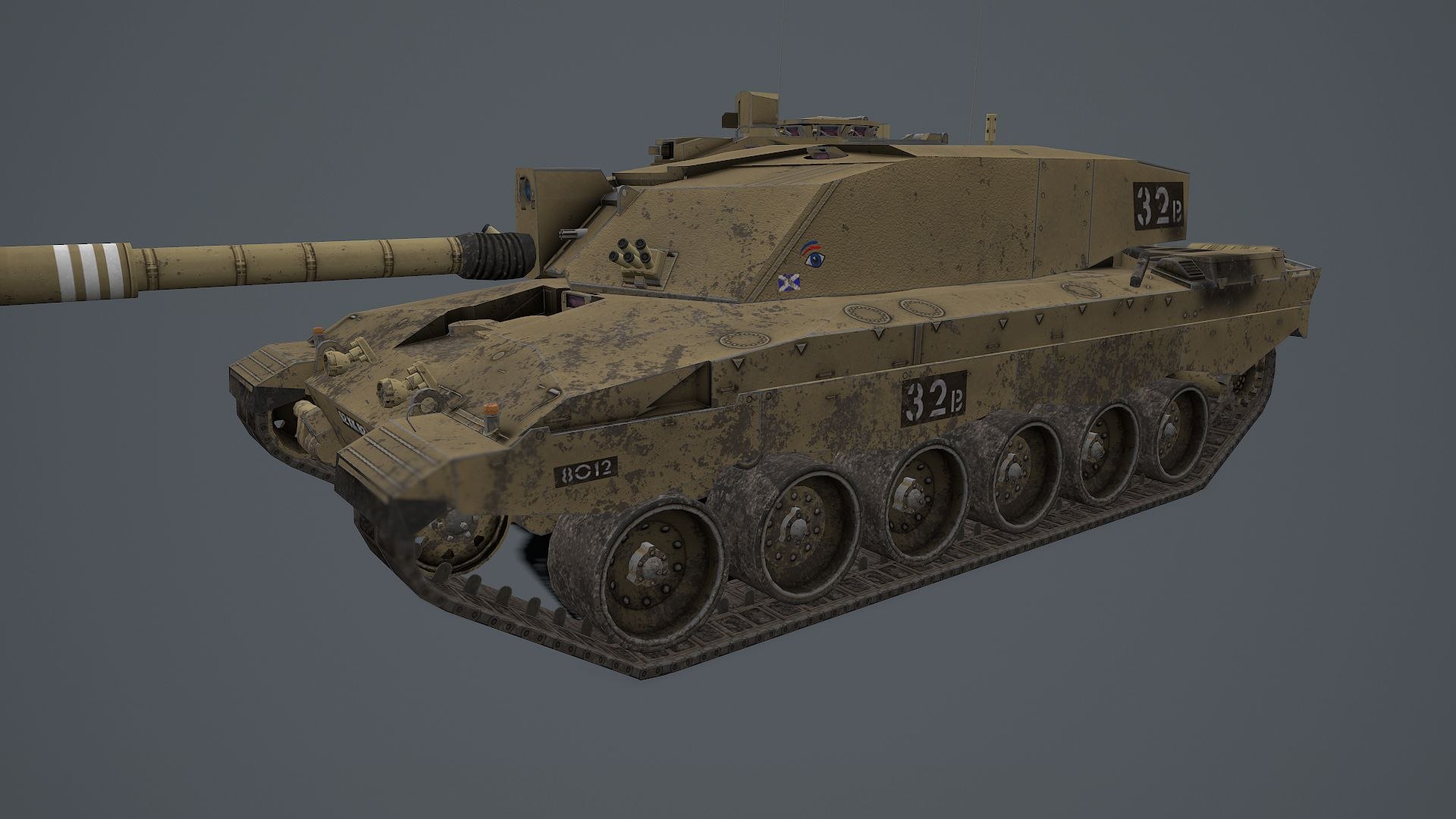 3D Challenger 2 Model - TurboSquid 1430319
