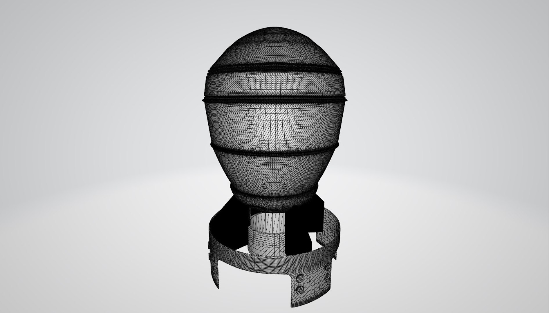 3D Fat Man Bomb Fallout - TurboSquid 1535220