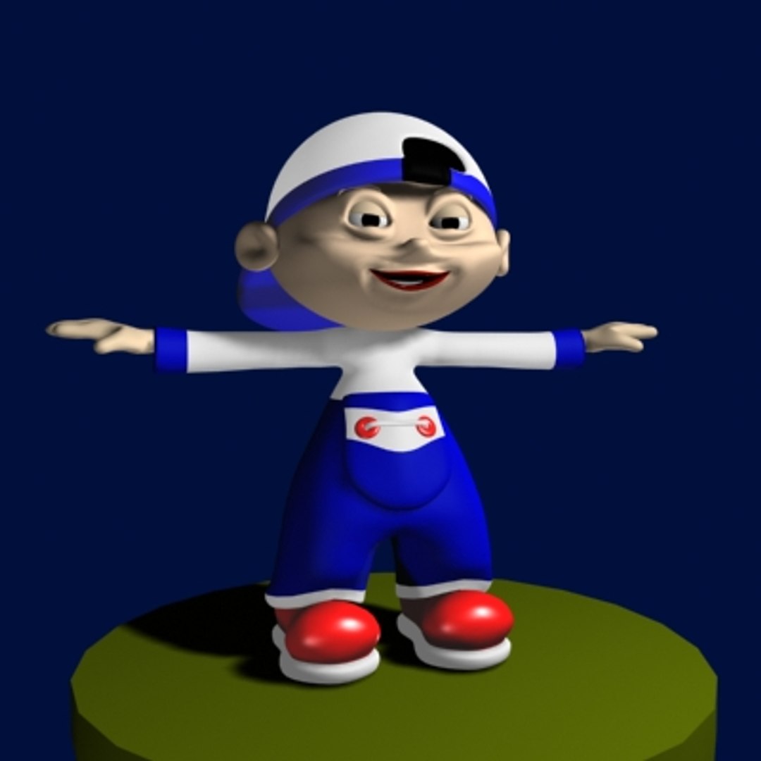 3d Toon Human Male Model