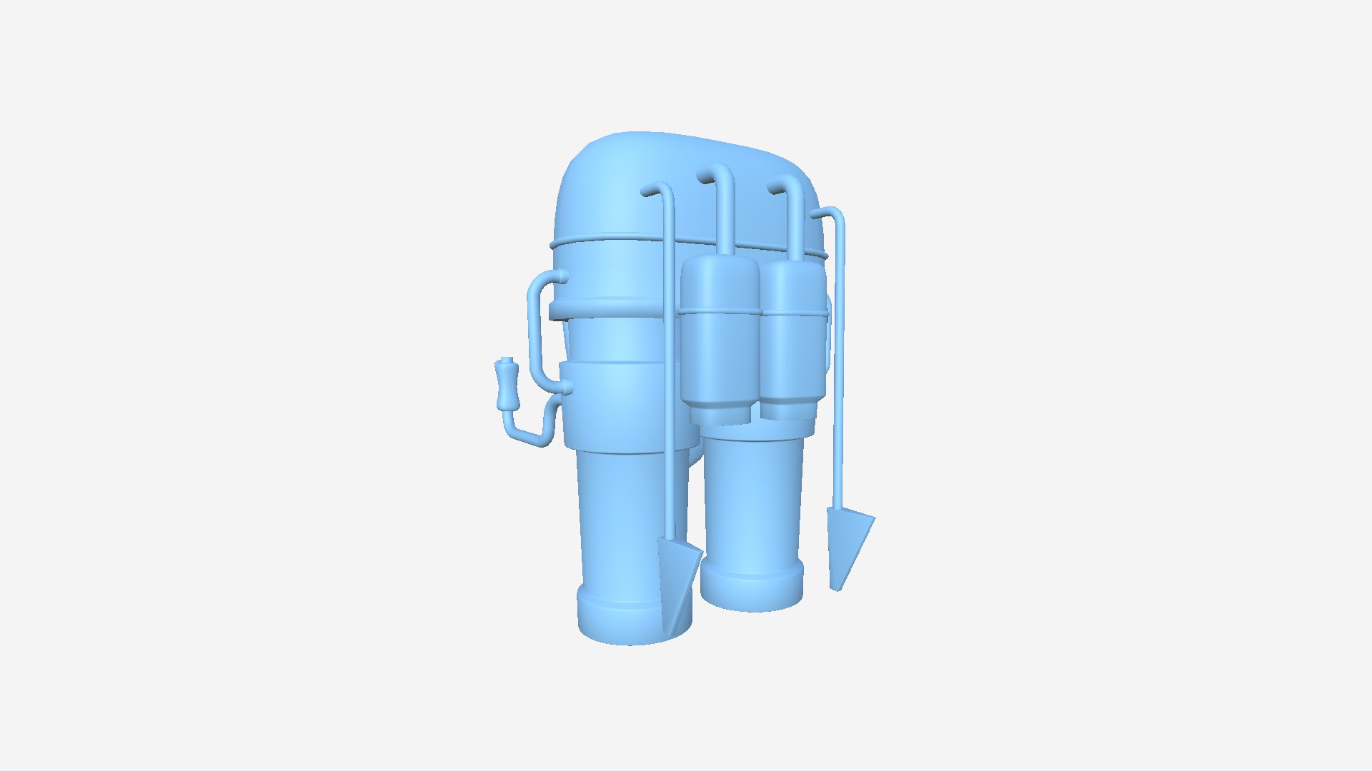 Jetpack C01 Red - SciFi Character Design Model - TurboSquid 1888389