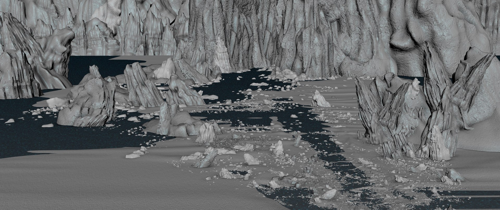 3D Fantasy Arctic Cave model - TurboSquid 1961653