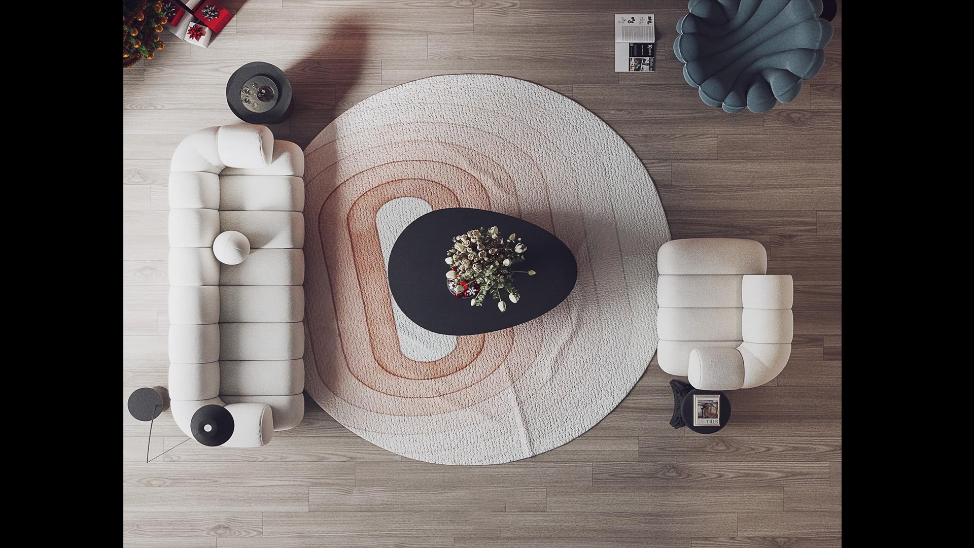 Living Room 01 - HanhCT - MAX FBX OBJ SKP Simlab Collada Model ...