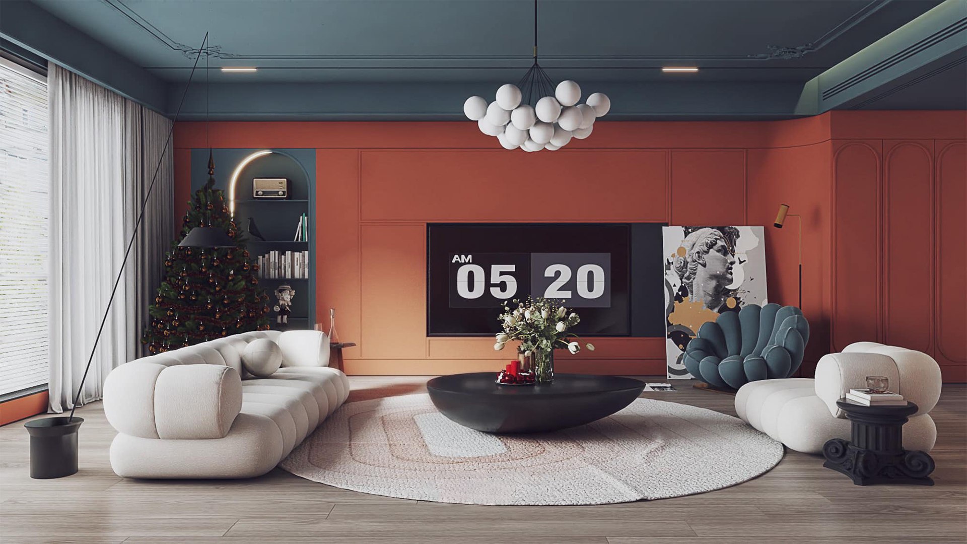 Living Room 01 - HanhCT - MAX FBX OBJ SKP Simlab Collada Model ...