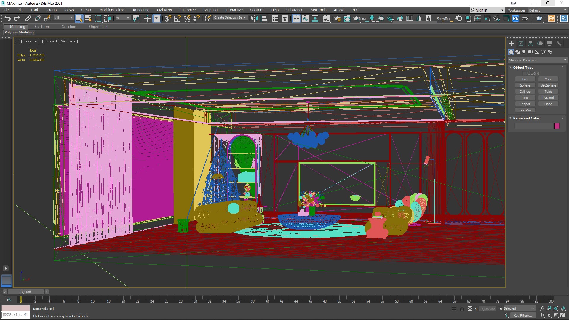 Living Room 01 - HanhCT - MAX FBX OBJ SKP Simlab Collada Model ...