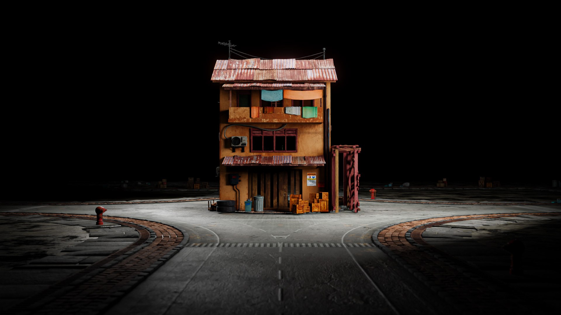 3D ASIAN URBAN BUILDING HONGKONG 02 - TurboSquid 2177558